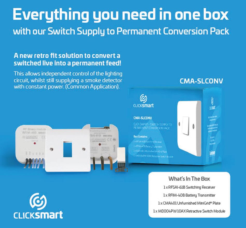 Scolmore launches Switch Supply to Permanent Conversion Pack ...