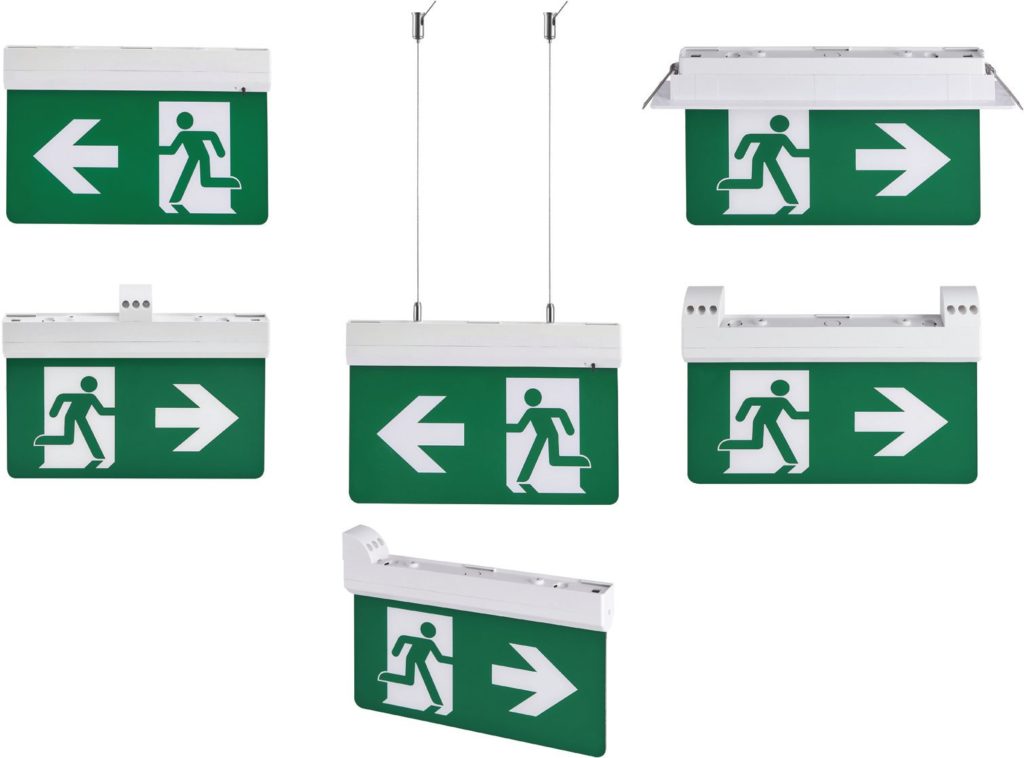 5 IN 1 LED emergency exit sign - Electrical Wholesaler